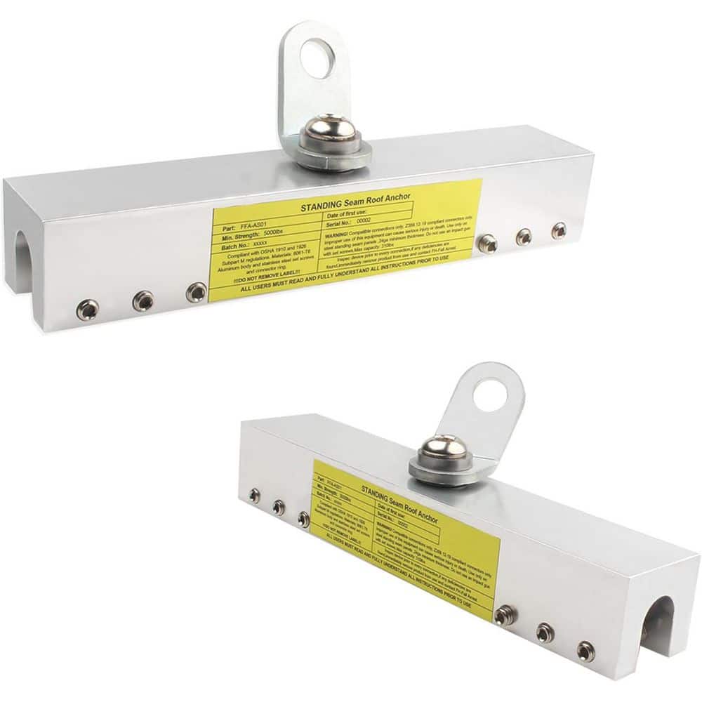KIWDZFU Aluminum Alloy Fall Protection Standing Seam Roof Anchor Clamp ...