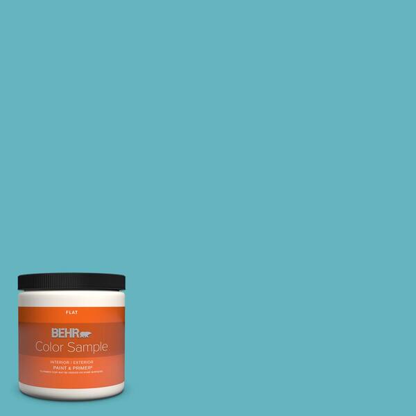 BEHR PREMIUM PLUS 8 oz. #MQ4-51 Adonis Flat Interior/Exterior Paint ...