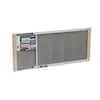 W B Marvin 37 in. x 10 in. Grey Aluminum Adjustable Screen Ventilator ...