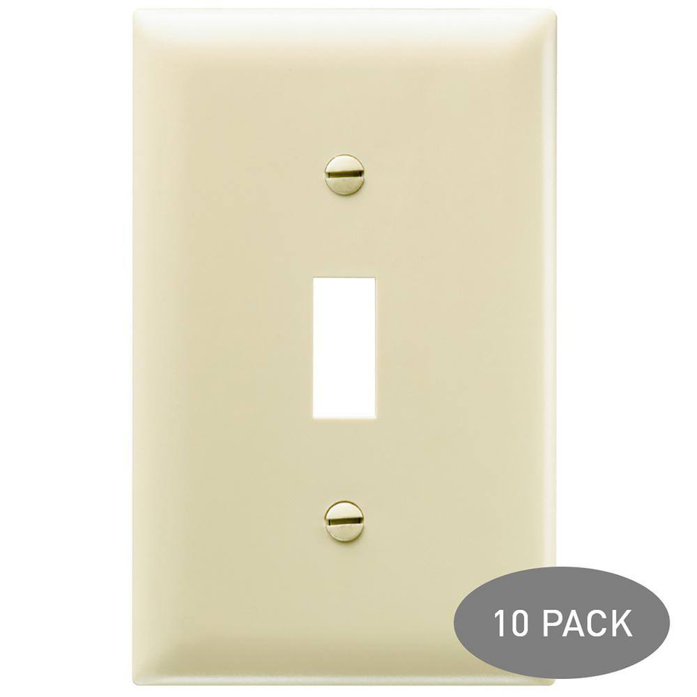 Legrand Pass and Seymour 1-Gang 1-Toggle Unbreakable Wall Plate, Ivory ...