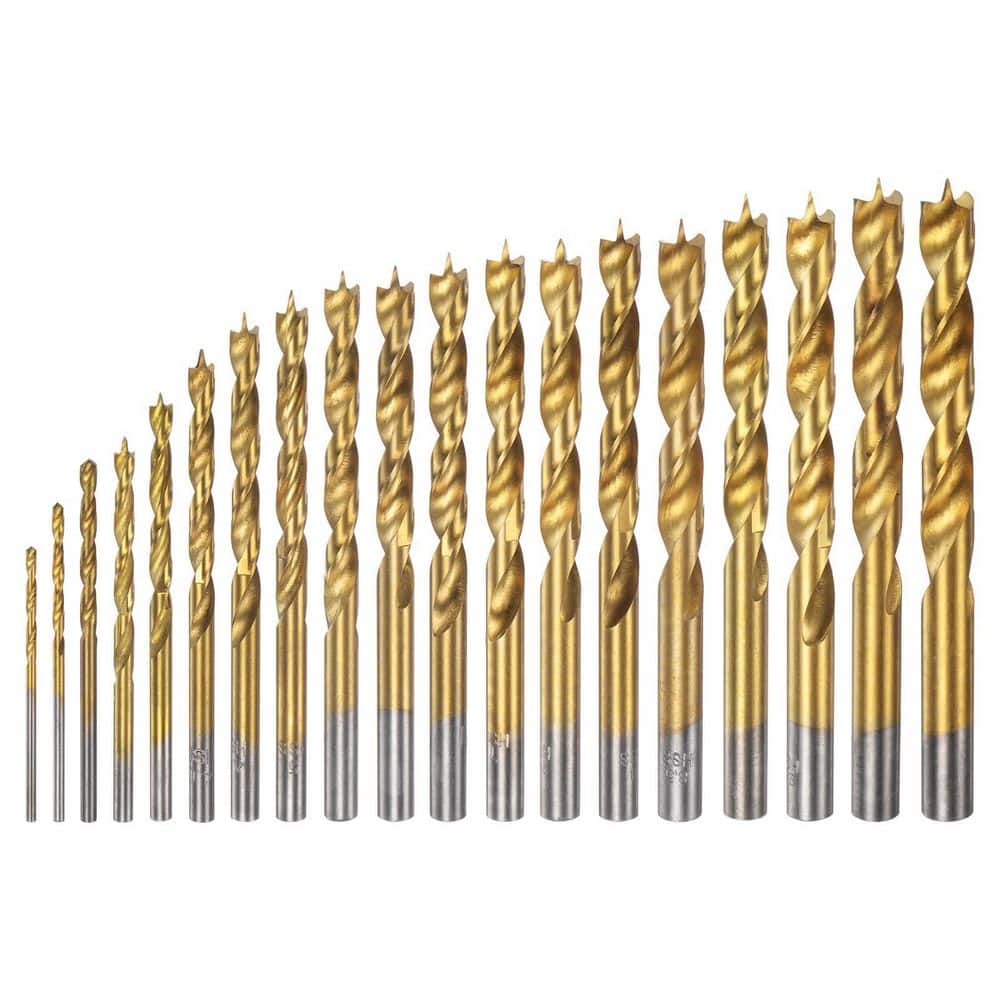 MYWISH High Speed Steel Brad Pilot Point Set (19-Piece) SF-BPB0045 ...