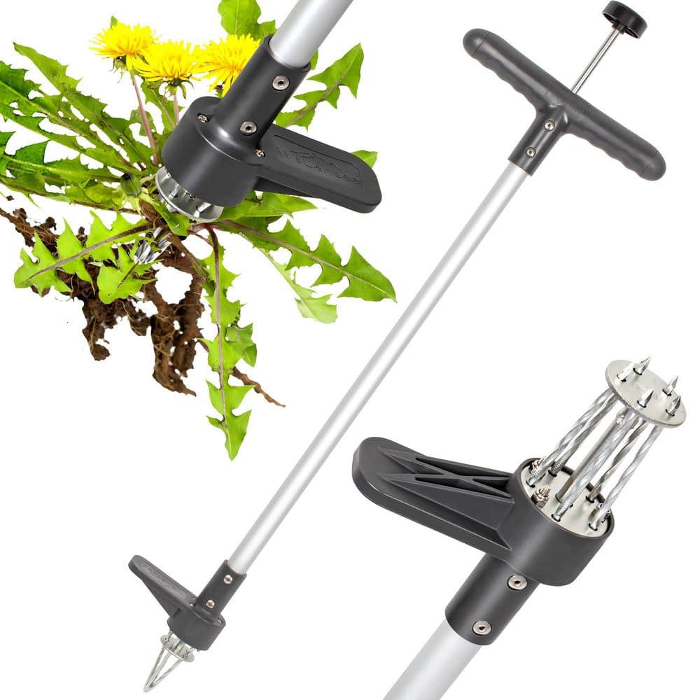 WaLensee 38.5 in. Weed Puller, 5 Claws Manual Stand Up Weeder Remover ...