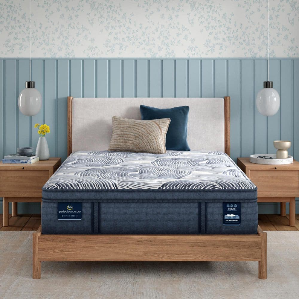 Serta Perfect Sleeper Pro Hybrid Edinburgh Queen Plush Pillow Top 15 in ...