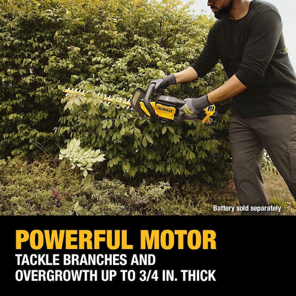 DEWALT 20V MAX 22 in. Cordless Battery Powered Hedge Trimmer (Tool Only ...