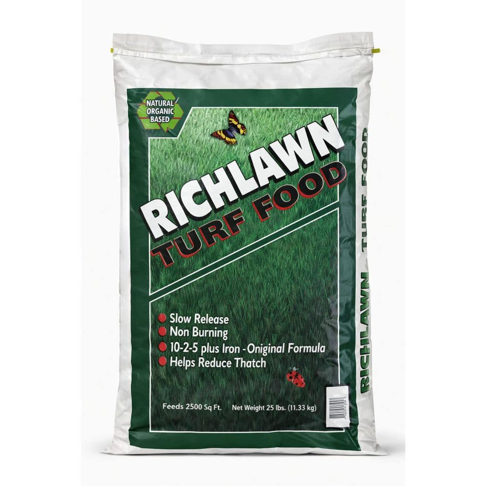 Richlawn 25 lb. Organic-Based Turf Food Dry Lawn Fertilizer RTF25-80 ...