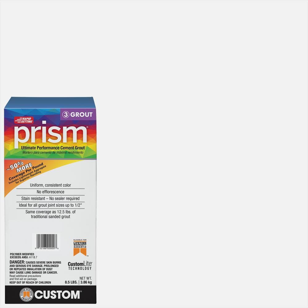 Custom Building Products Prism #640 Arctic White 8.5 lb. Ultimate ...