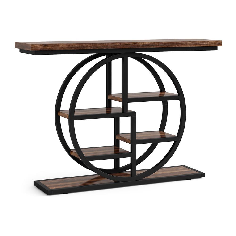 TRIBESIGNS WAY TO ORIGIN Benjamin 41.3 in. Brown Black Rectangle Wood ...