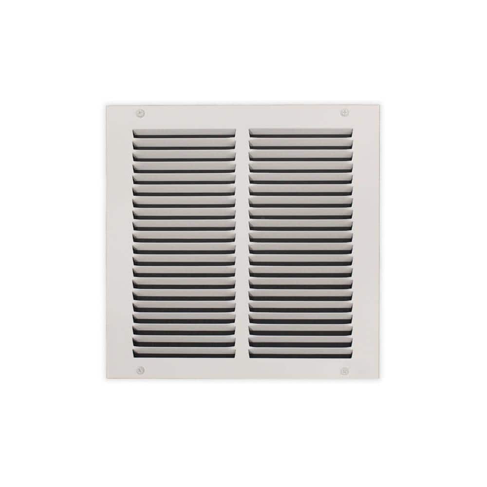 Everbilt 10 in. x 10 in. Steel Return Air Grille in White 71-11010WH ...