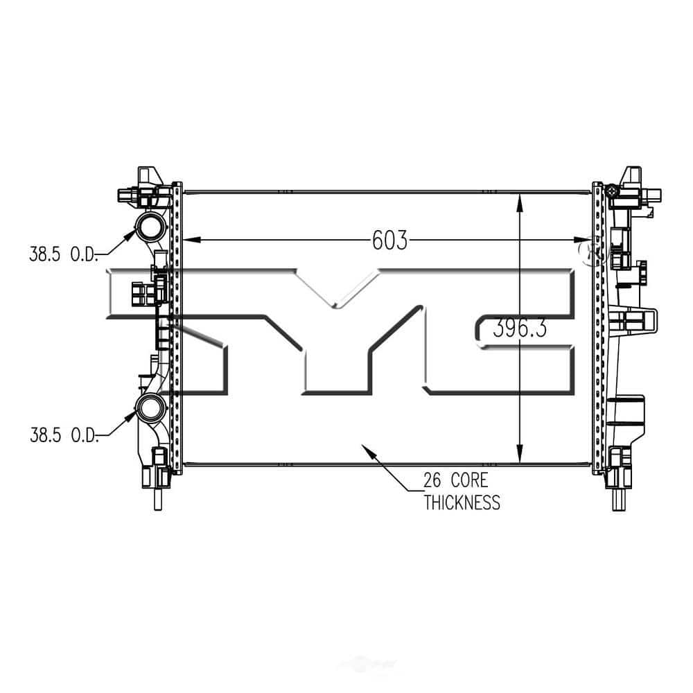 TYC Radiator 13533 - The Home Depot