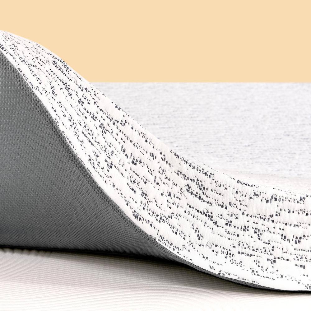 SUBRTEX Medium 4 in. Full Cooling Gel Memory Foam Mattress Topper, OEKO ...