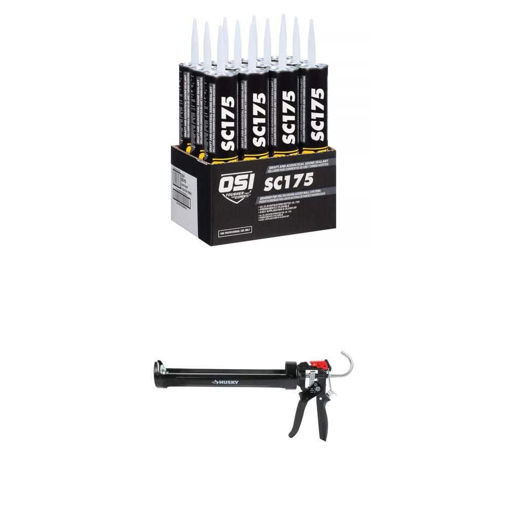 SC175 28 oz. White Acrylic Latex Caulk Sealant (12-Pack) and 29 oz ...