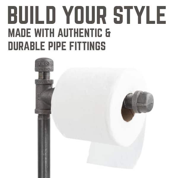 Industrial Farmhouse Industrial Style Wood & Pipe 3-Hook Coat Rack ...