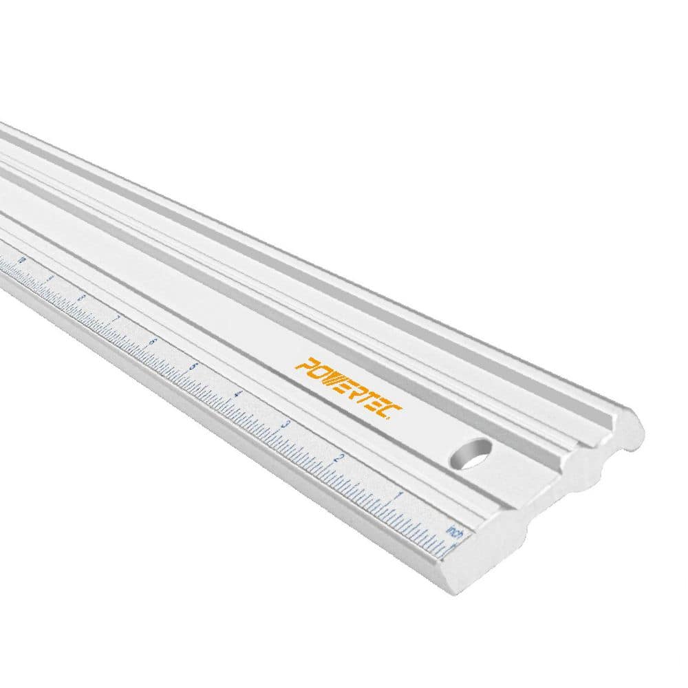 ‎POWERTEC 38 in. Anodized Aluminum Straight Edge Ruler, Etched in Both ...
