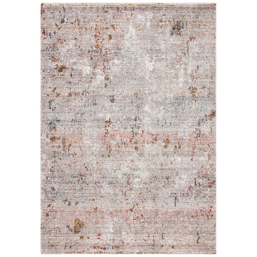SAFAVIEH Limitee 4 ft. x 6 ft. Beige/Beige Distressed Abstract Area Rug ...