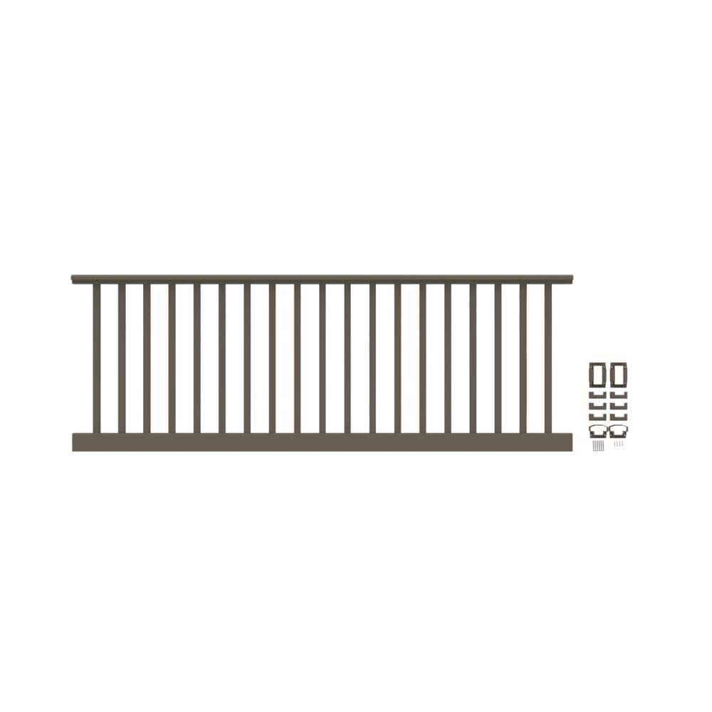RDI Original Rail 8 ft. x 36 in. Earth Baluster Square Level Rail Kit ...