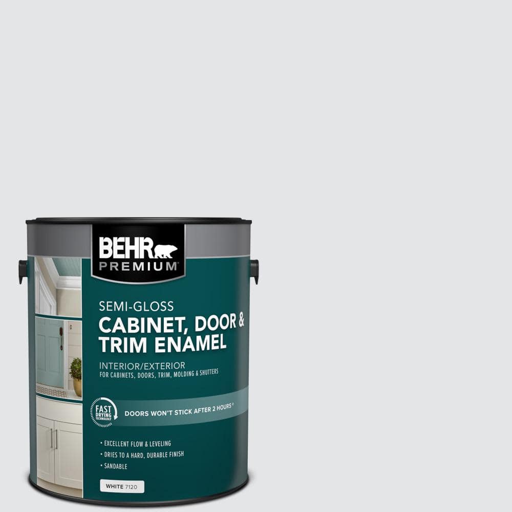 BEHR PREMIUM 1 gal. #MQ3-31 Dutch White Semi-Gloss Enamel Interior ...