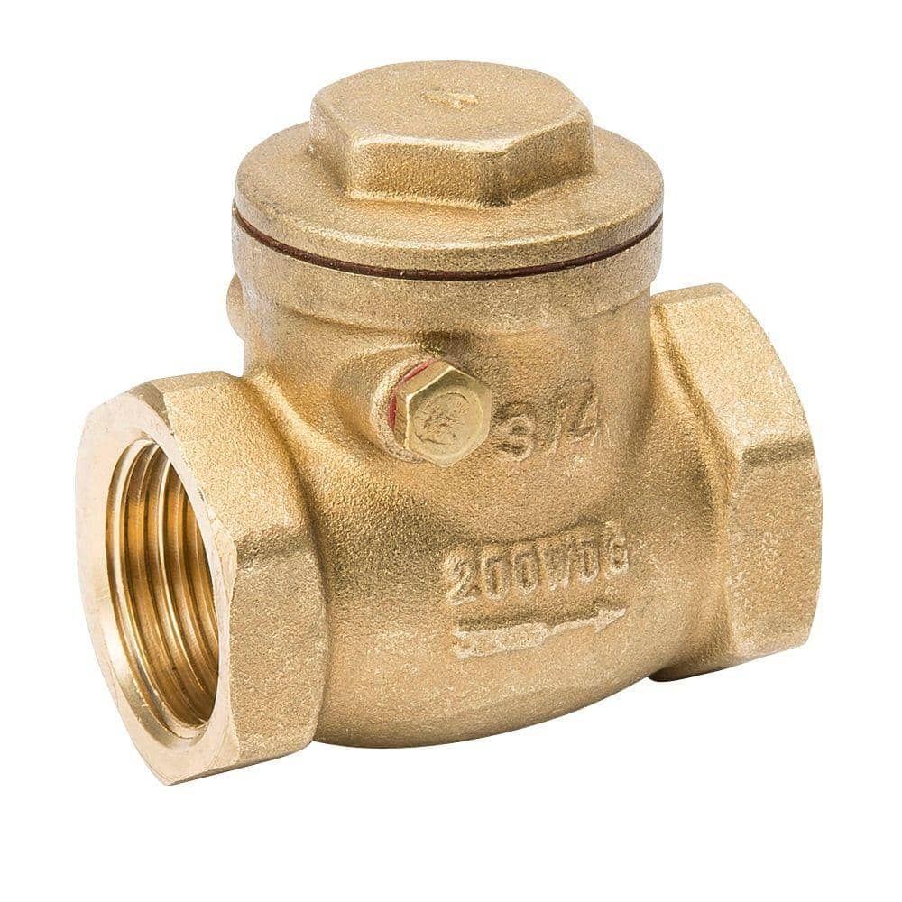Everbilt 3/4 in. Brass FPT Swing Check Valve-101-004EB - The Home Depot