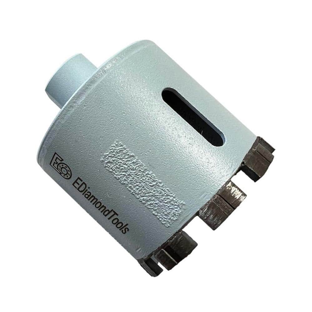 EDiamondTools 3 in. High Performance Diamond Core Bit for Granite ...
