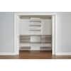 Everbilt Genevieve 6 ft. Gray Adjustable Closet Organizer Double Long ...