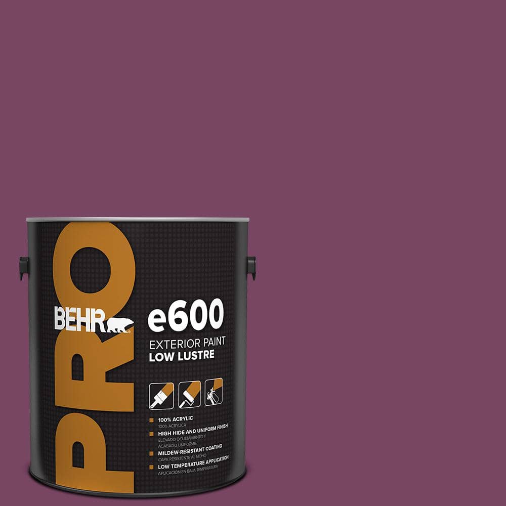 BEHR PRO 1 gal. #690B-7 Plum Jam Low Luster Exterior Paint PR62301 ...