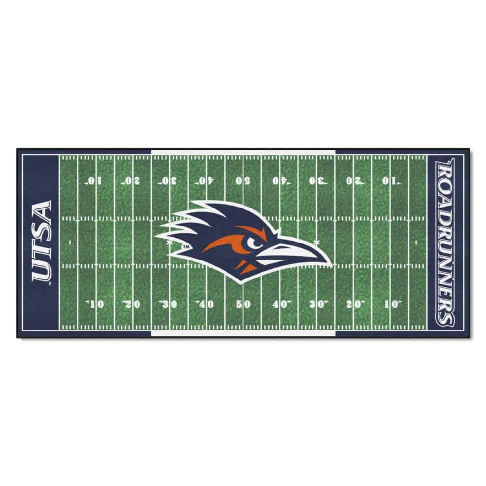 FANMATS UTSA Roadrunners Green 2 ft. x 6 ft. Field Runner Rug 35965 ...