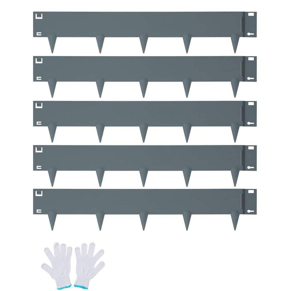 spca Metal Landscape Edging 39" HX 3" L, 5PackHeavy Duty Steel Garden ...