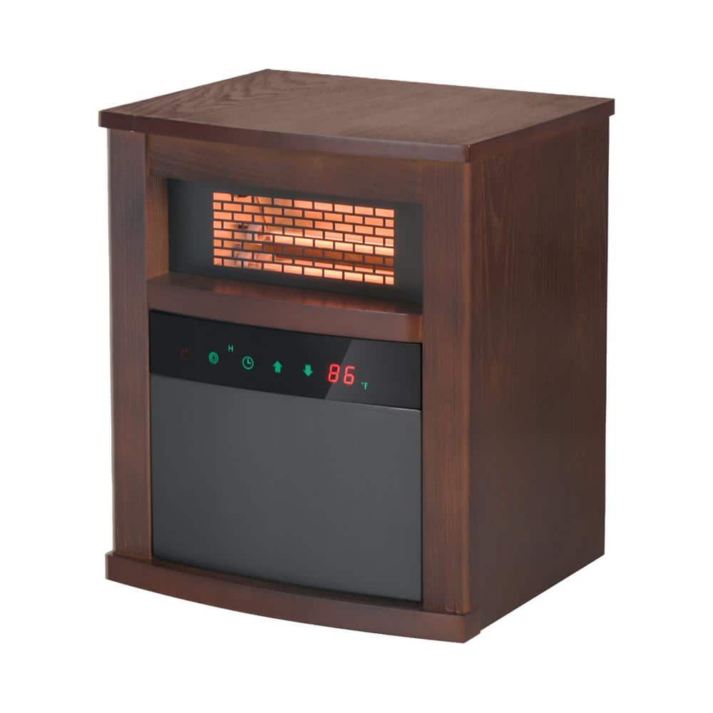 IHOMEadore 1500-Watt Brown 3-heating Mode Cabinet Electric Convection ...
