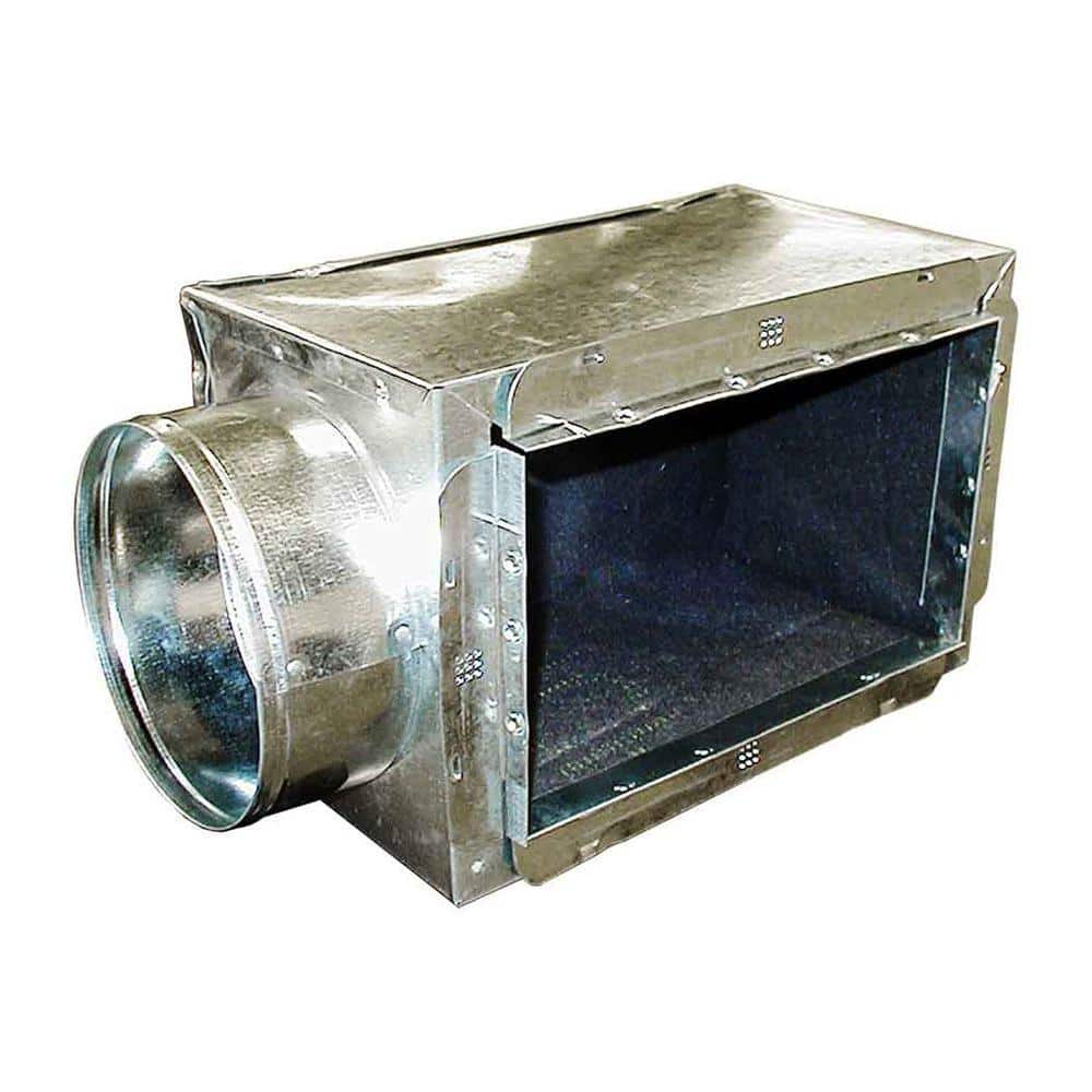 Master Flow 14 in. x 6 in. to 8 in. Tall Insulated Register Box End ...