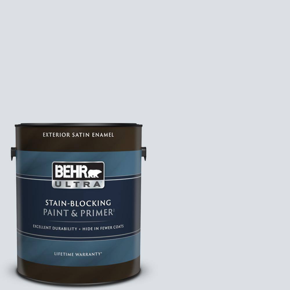 BEHR ULTRA 1 gal. #MQ3-26 Mainsail Satin Enamel Exterior Paint & Primer ...