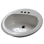 Bootz Industries Laurel Round Drop-In Bathroom Sink in White 021-2435 ...