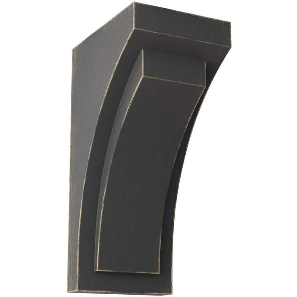 Ekena Millwork 5 in. x 12 in. x 6-3/4 in. Black Large Felix Wood ...