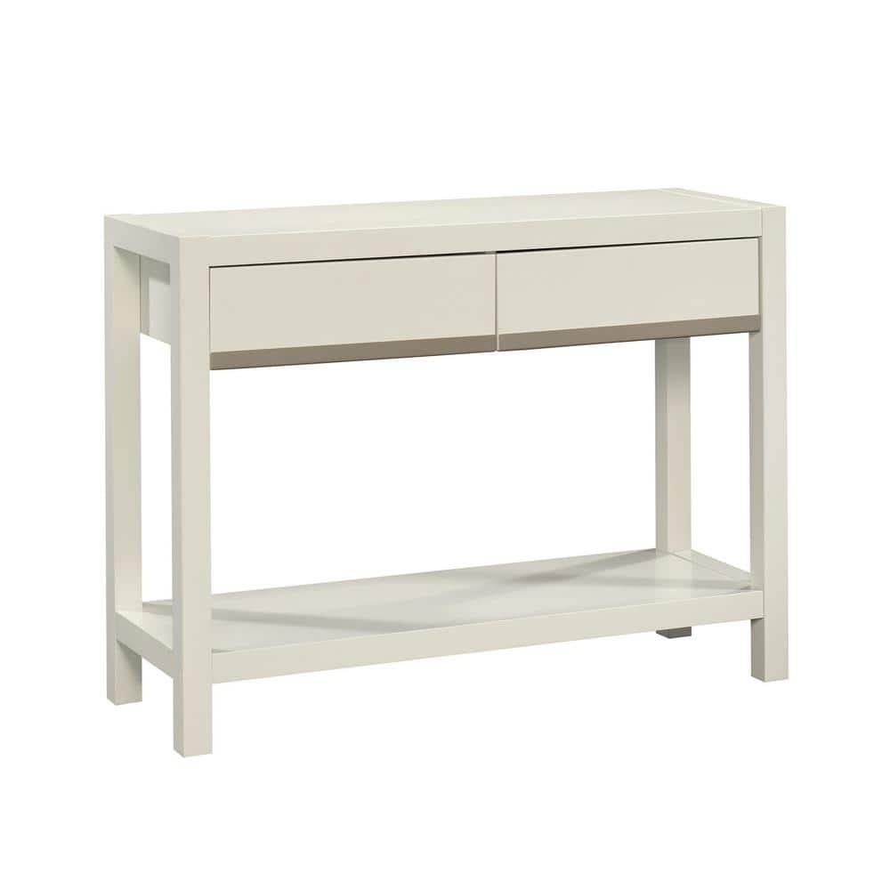 SAUDER Manhattan Gate 40 in. Ivory Rectangle Composite Console Table ...
