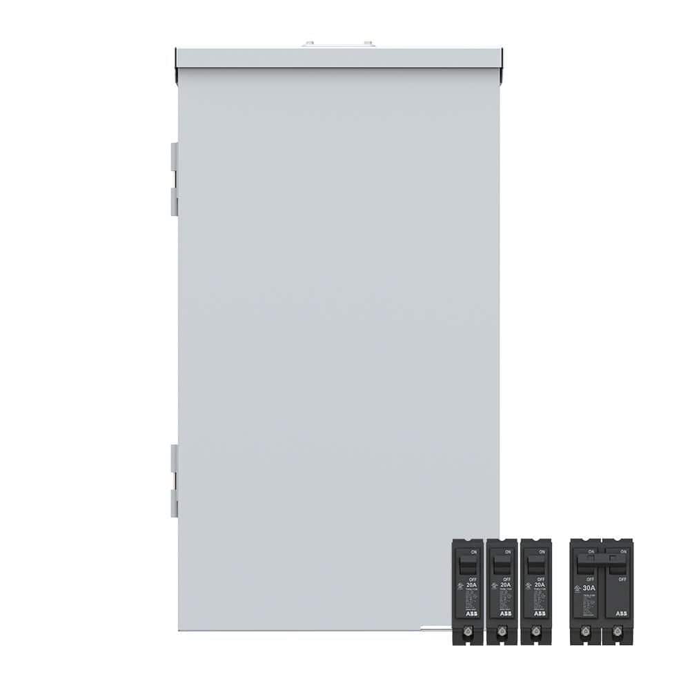 ABB 125 Amp 24-Space 48-Circuit Main Breaker Outdoor Plug-On Neutral ...