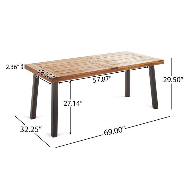 Christopher knight acacia table store