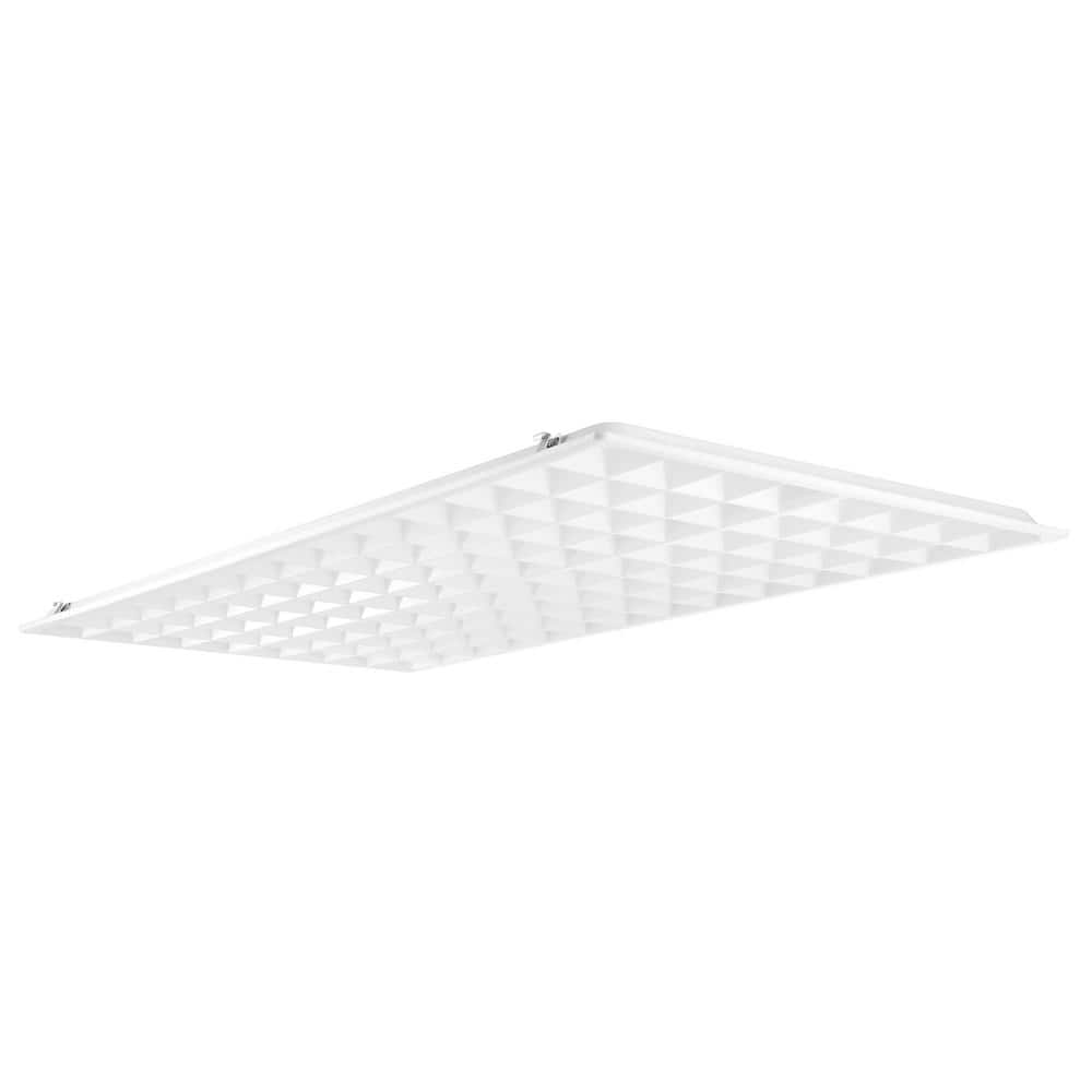 EnviroLite 2 ft. x 4 ft. 5000 Lumens Integrated LED White Honeycomb ... EnviroLite 2 ft. x 4 ft. 5000 Lumens Integrated LED White Honeycomb ...