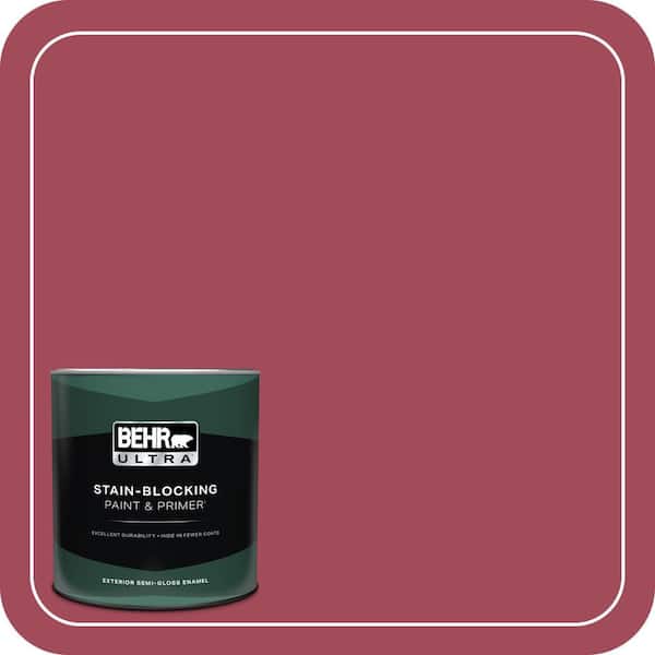 BEHR ULTRA 1 qt. #130D-6 Sweet Spiceberry Semi-Gloss Enamel Exterior ...