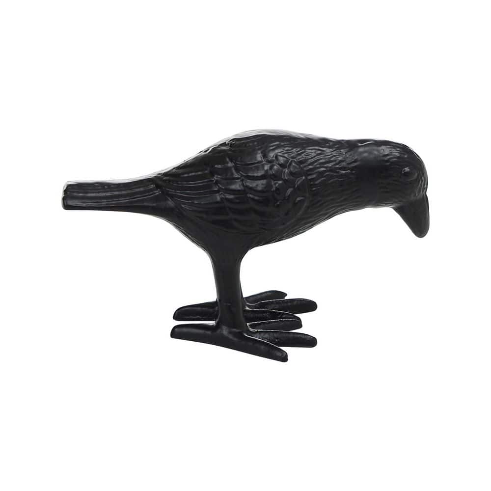 VHC BRANDS 3.5 Black Metal Halloween Crow Table Decor 89802 - The Home ...