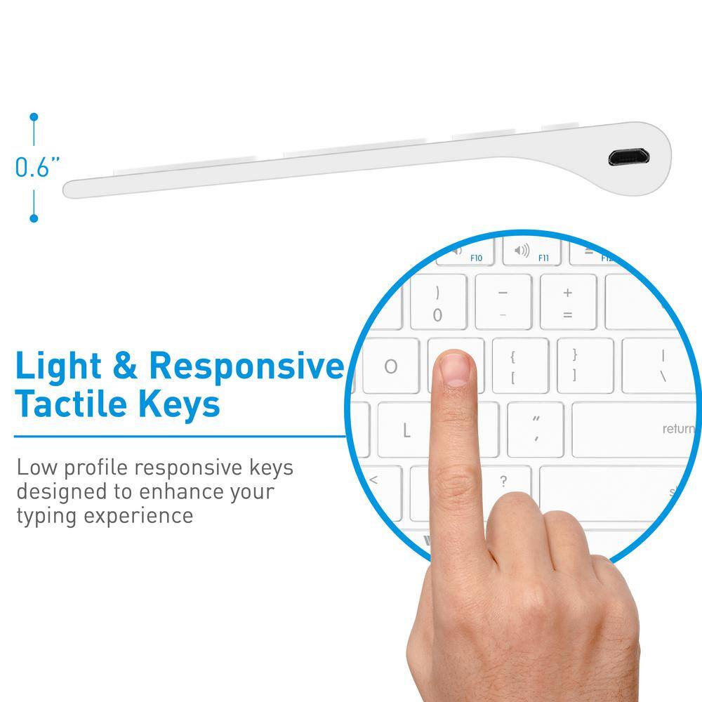 Utra-Slim Quick Switch Bluetooth Full Keyboard to | Ubuy Nepal