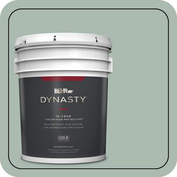 BEHR DYNASTY 5 gal. #PPU11-14 Zen Flat Exterior Stain-Blocking Paint ...