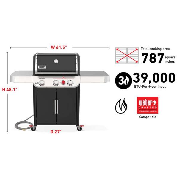 Weber Genesis 3 Burner Dimensions And Weight - Infoupdate.org