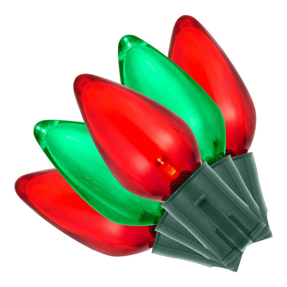 Reviews for Home Accents Holiday 24 Red and Green Smooth Steady Lit ...