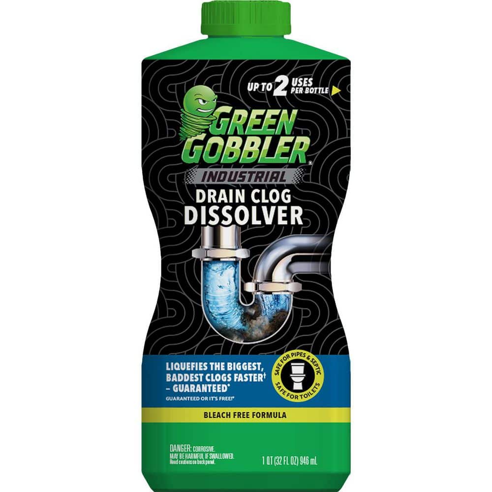 Green Gobbler 32 oz. Industrial Gel Hair and Grease Clog Dissolver ...