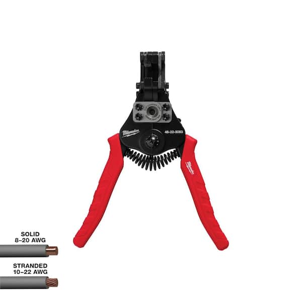 Milwaukee 12-16 AWG NM Wire Stripper/Cutter with Comfort Grip 48-22 ...