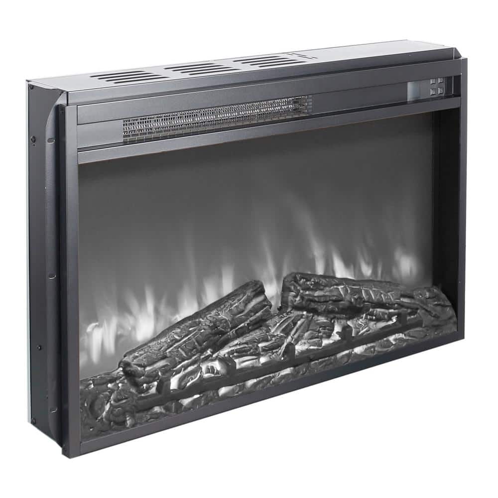 INNOBULE 26 in. Built-In Electric Fireplace Insert in Black X-EF26-02 ...