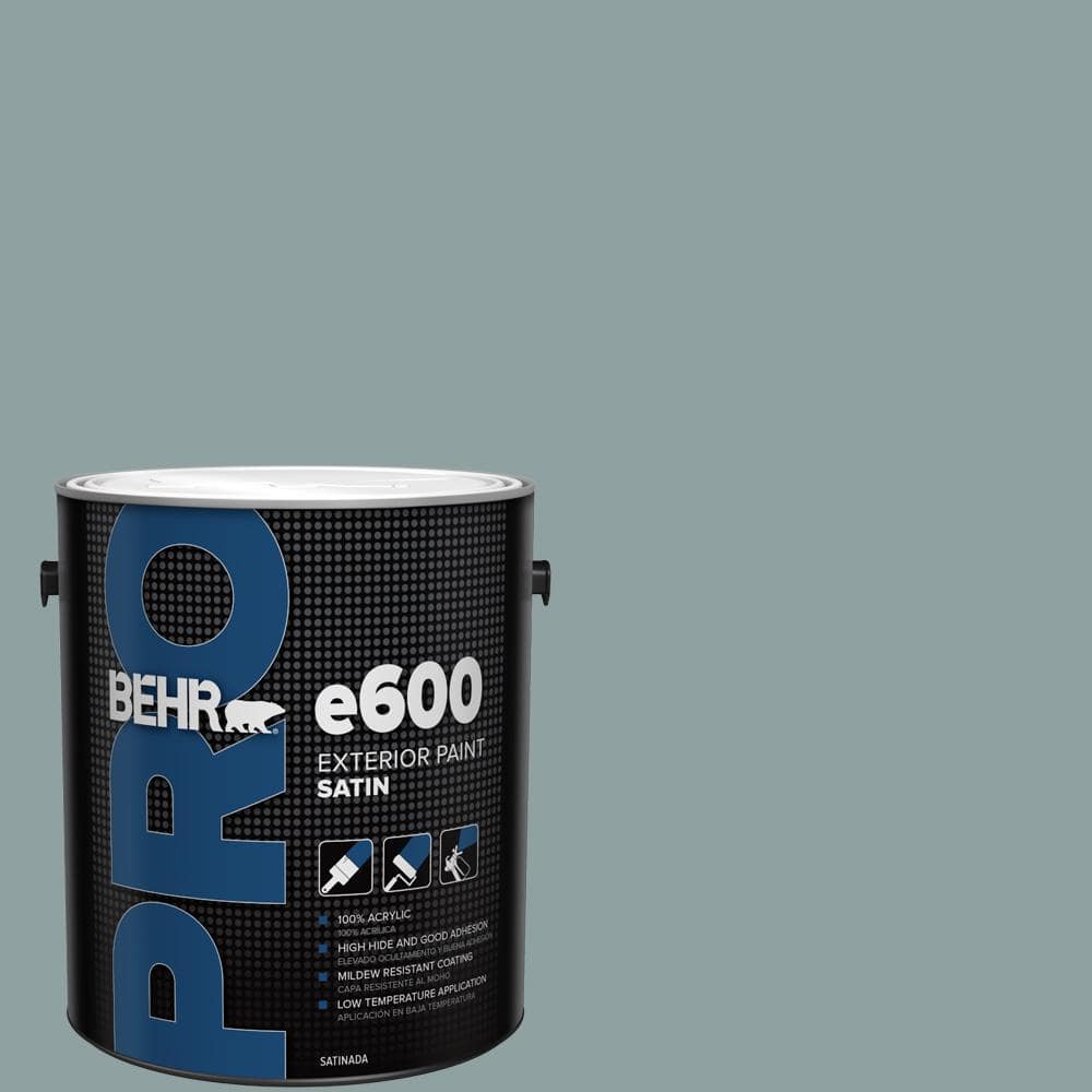 BEHR PRO 1 gal. #N440-4 October Sky Satin Exterior Paint PR64001 - The ...