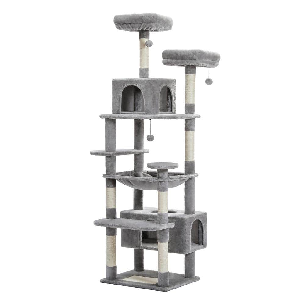 cenadinz Medium Cat Multi-Level Cat Tree Luxury Cat Tower Condo Hammock ... cenadinz Medium Cat Multi-Level Cat Tree Luxury Cat Tower Condo Hammock ...