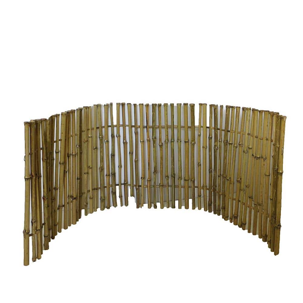 Master Garden Products 2 ft. H x 5 ft. L Bamboo Ornamental Fence OBF-24 ...