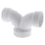 NIBCO 2 in. PVC DWV Double 90-Degree All Hub Elbow Fitting C4837HD2