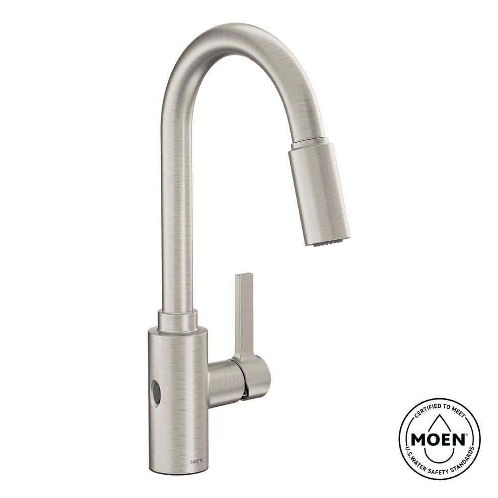 MOEN Genta LX Touchless Single Handle Pull Down Sprayer Kitchen Faucet ...