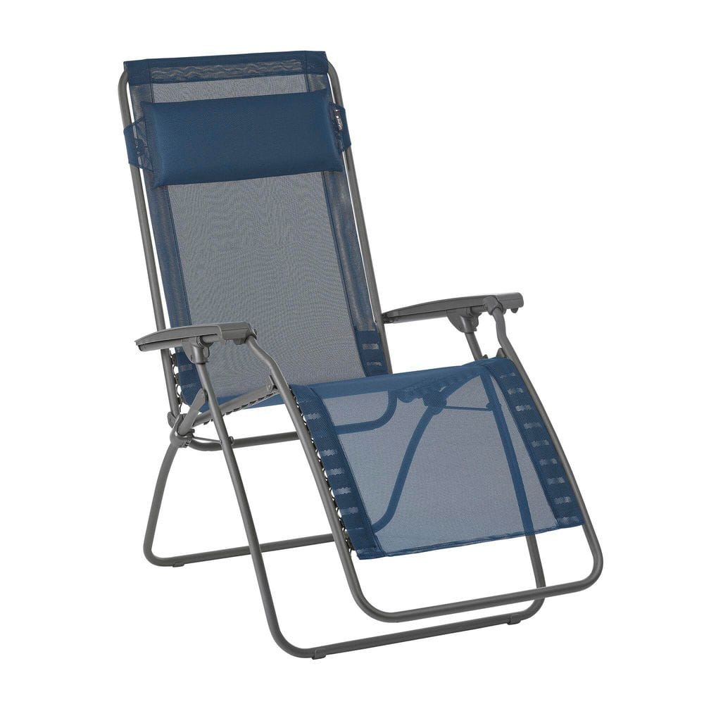 Lafuma Furniture R-Clip in Ocean (Blue) Color with Steel Frame Folding ...